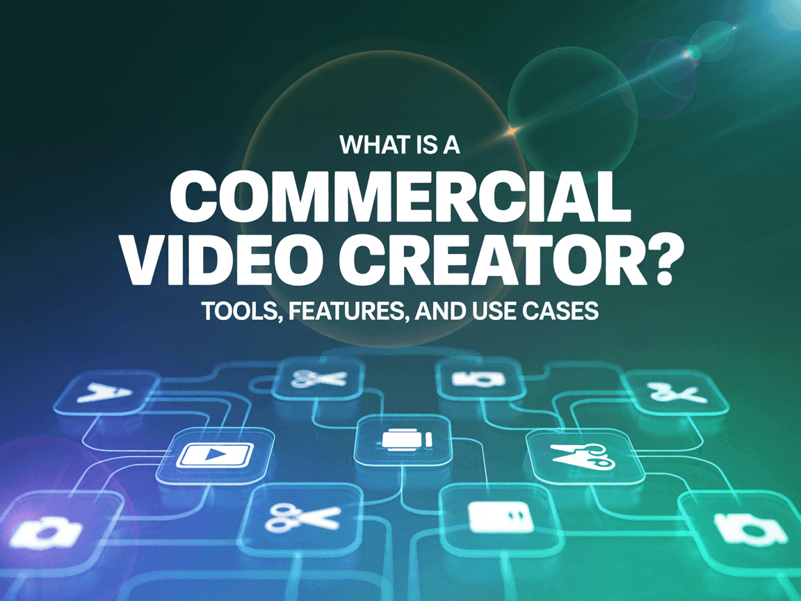 What Is a Commercial Video Creator? Tools, Features, and Use Cases ...
